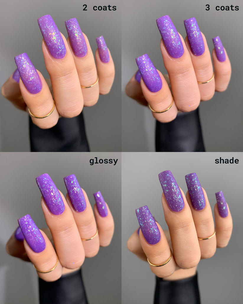 mooncat | Raaawr! | Nail Polishes | Purple | Flakie - Glitter